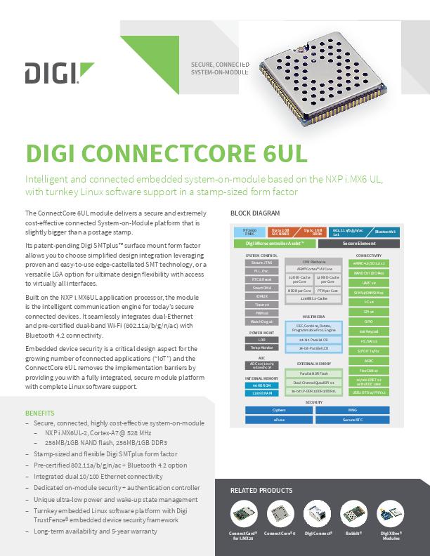 资源库 | 数据表 | Digi International