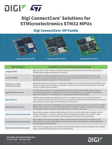 针对意法半导体 STM32 MPU 的 Digi ConnectCore® 解决方案 | Digi International